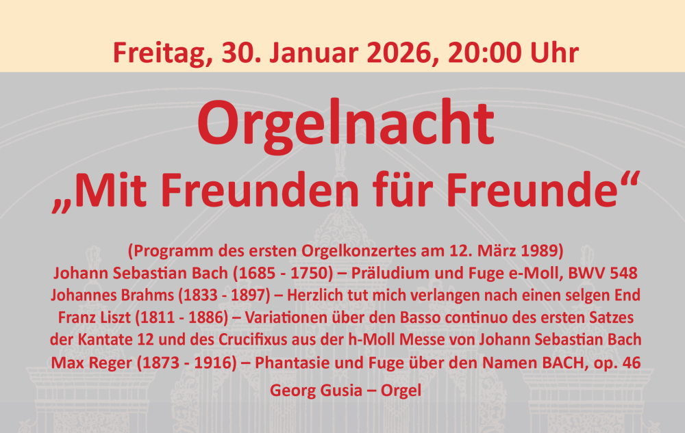 Abschiedskonzert von Kantor Georg Gusia › Katholisch in Bielefeld